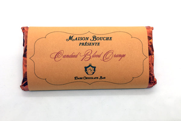 Candied Blood Orange Chocolate Bar - Maison Bouche